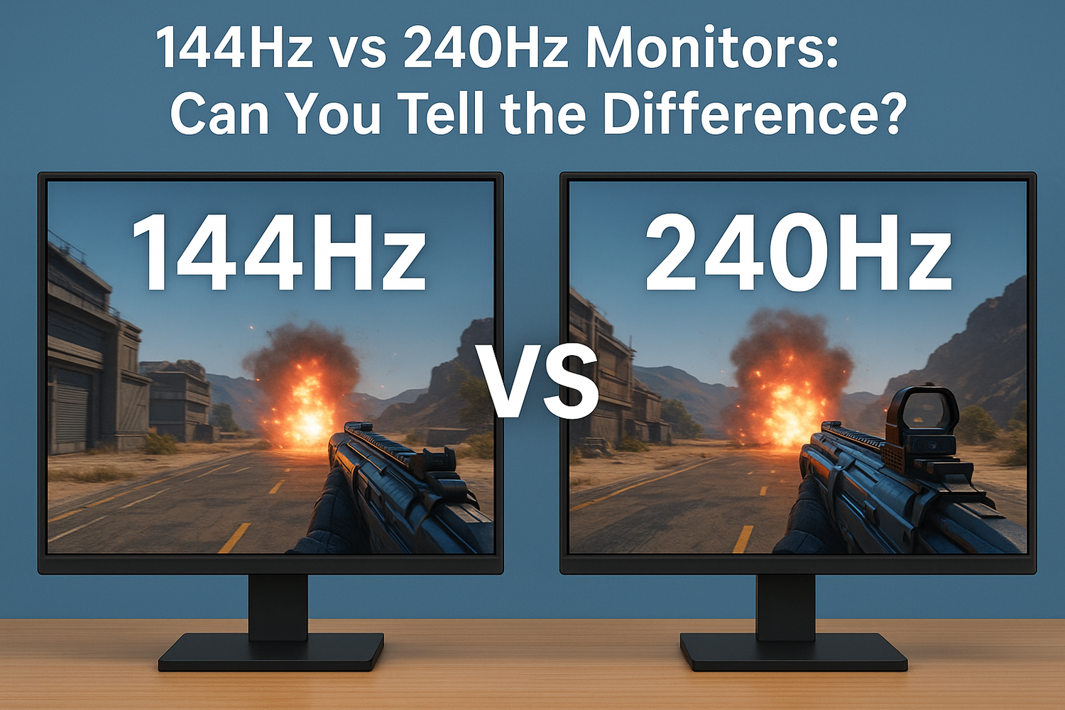 144Hz vs 240Hz Monitors: Can You Tell the Difference?